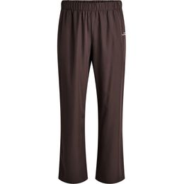 Active By Zizzi Sporthose 'Aclara' Damen Gr&ouml;&szlig;e 5XL/6XL schoko / wei&szlig;