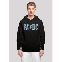 F4NT4STIC Herren Kapuzenpullover "ACDC Rock Band Blue Ice Logo", schwarz, Gr. L, Obermaterial: 50% Baumwolle, 50% Polyester, Pullover, Print