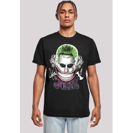 F4NT4STIC Herren T-Shirt "Suicide Squad Joker Coloured Smile", schwarz, Gr. XL, Obermaterial: 100% Baumwolle, Shirts, Print
