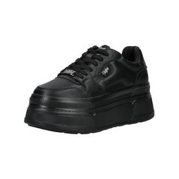 Buffalo Damen Plateausneaker "Buffalo Sneaker Lederimitat", Gr. 41schwarz, Lederimitat, Schuhe