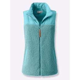 Casual Looks Damen Steppweste, blau, Gr. 42, unifarben, 100% Polyester, Einsatz:100% Polyester, Westen