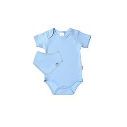 Liliput Jungen Body, Gr. 74, blau, 100% Baumwolle, unifarben, Bodys, mit Rundhalsausschnitt