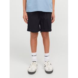 Jack & Jones Jungen Jogg-Bermudas "JPSTJAIDEN JJCAMPAIGN HYBRID BONDI JNR", schwarz, Gr. 170, JACK & JONES JUNIOR, unifarben, Web, Obermaterial: 80% Baumwolle,