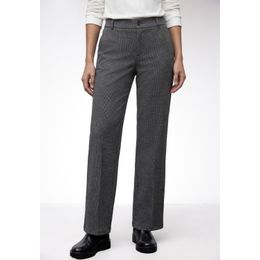 Stoffhose Street One, Damen, Gr. 42, L&auml;nge 32, shadowed navy, Stoff, 66% Polyester, 23% Viskose, 6% Elasthan, 5% Polyamid, unifarben, comfort fit lang, Hosen Stoffhose, High Waist