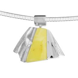 OSTSEE-SCHMUCK Damen Kette mit Anh&auml;nger "- Mette - Silber 925/000 - Bernstein", 42, Silber 925 (Sterlingsilber), silber, Silber 925 (Sterlingsilber),