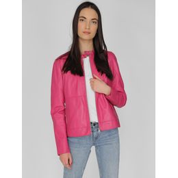 Maze Damen Lederjacke "42021104", pink, Gr. S, Obermaterial: 100% Lammleder; Innenfutter: 100% Baumwolle; &Auml;rmelfutter: 100% Polyester, Jacken