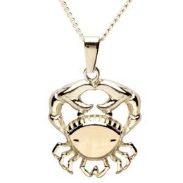 OSTSEE-SCHMUCK Damen Kette und Anh&auml;nger Set "- Tierkreiszeichen Krebs - Gold 333/000 -", 45, gold, Gelbgold 333, Schmuck_Sets