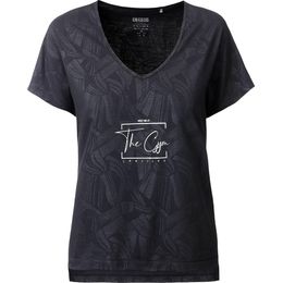 LPO Damen T-Shirt "Damen T-Shirt Rachel", schwarz, Gr. 44, Wirkware: Jersey - 65% PES, 35% CO, Shirts