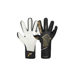 Reusch Damen Torwarthandschuhe "Fastgrip Gold", gold, Gr. 8,5, mehrfarbig, 52% Elastodien, 39% Polyester, 7% Polyurethan, 2% Polyamid, Handschuhe,