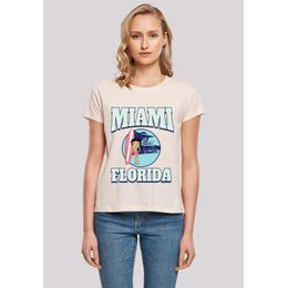 F4NT4STIC Damen T-Shirt "Betty Boop Miami Florida Surf Scene", pink, Gr. S, Obermaterial: 100% Baumwolle, Shirts, Premium Qualit&auml;t