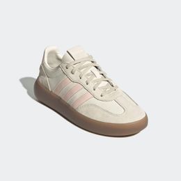 Damen Sneaker "BARREDA DECODE", adidas Sportswear, Gr. 43, wei&szlig;, Leder, Schuhe, inspiriert vom Design des adidas Handball Spezial
