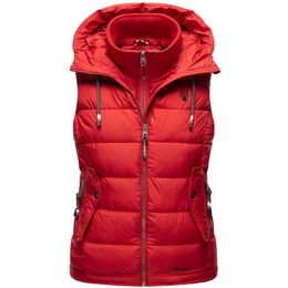 Marikoo Damen Steppweste "Taisaa", rot, Gr. S, Obermaterial: 100% Polyester. Innenseite: 100% Polyester, Westen, inklusive Leckerlie-Beutel