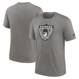 Nike Damen T-Shirt "Nike T-Shirt Las Vegas Raiders Nike Rewind Triblend", grau, Gr. L, 50% Polyester, 25% Baumwolle, 25% Viskose, Shirts