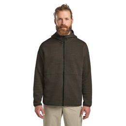 Fleecejacke Jack Wolfskin "MOGARI HOODED FZ M", Herren, Gr. S (48), obsidianmoss, Obermaterial: 95% POLYESTER, 5% SONSTIGE FASERN. Futter: 100% POLYESTER, Jacken Fleecejacke