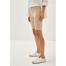 Cecil Damen Leggings, beige, Gr. L, unifarben, Web, 97% Baumwolle, 3% Elasthan, Hosen, aus Baumwolle mit Stretchanteil