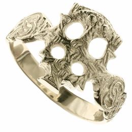 OSTSEE-SCHMUCK Damen Fingerring "- Hiddensee - Silber 925/000, vergoldet -", 58, gold, Fingerringe