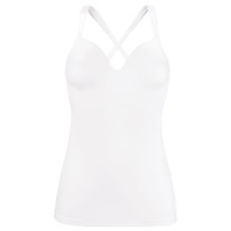 Damen Schalen-BH-Hemd, NUANCE BY LASCANA, Gr. 80, wei&szlig;, Microtouch, Obermaterial: 63% Polyamid, 30% Elasthan, 7% Polyester, BHs, ohne B&uuml;gel mit 2