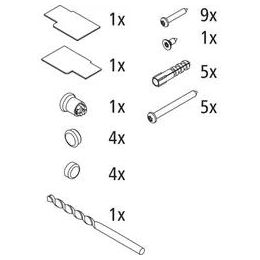 Kermi Ibiza 2000 Montagekleinteile 2534163 Set, wei&szlig;, I2 T