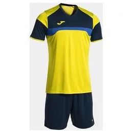 Joma Danubio III Trikot + Shorts Set Kinder 903 - fluorgelb/marineblau 92