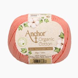 Organic Cotton von Anchor, Salmon, aus Baumwolle
