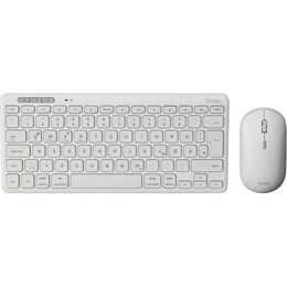 Trust Lyra Tastatur und Maus Set RF Wireless + Bluetooth Wei&szlig;