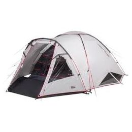 Kuppelzelt High Peak "Zelt Almada 4.0", grau (nimbus grau), Zelte, B/H/L: 300cm x 155cm x 400cm, B:300cm H:155cm L:400cm