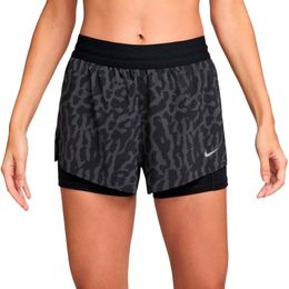 Nike Swift Dri-Fit 2-in-1-Laufshorts Bekleidung Damen schwarz