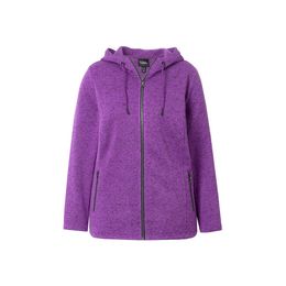 Ulla Popken Zip-Up Hoodie female Purple size 54-56