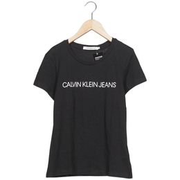 Calvin Klein Jeans T-Shirt Damen Gr&ouml;&szlig;e S Second Hand schwarz