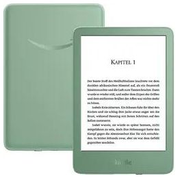 Amazon KINDLE (neueste Generation), mit Werbung, 16 GB eReader Matcha Green