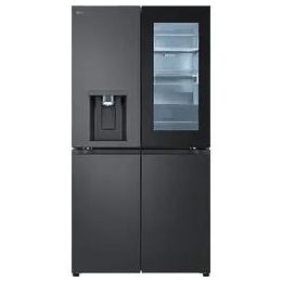 LG GMG960MMSD mit Craft Ice, InstaView&reg; Multi-Door Ice French Door (638 l, E, 1792 mm hoch, Essence Black Steel)