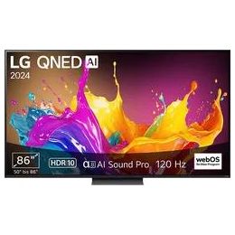 LG 86QNED86T6A QNED TV (Flat, 86 Zoll / 218 cm, UHD 4K, SMART TV, webOS 24 mit ThinQ)