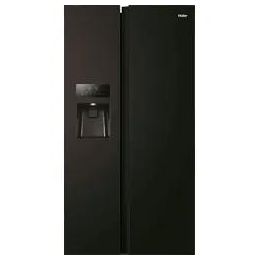 Haier HSR5918DIPB SBS 90 SERIE 5 Side-by-Side (511 l, D, 1775 mm hoch, Schwarz Matt)