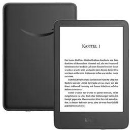 Amazon KINDLE (neueste Generation), mit Werbung, 16 GB eReader Schwarz