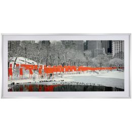 Christo und Jeanne-Claude &ndash; The Gates Skyline im Schnee (inklusive Hardcover-Buchband)