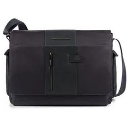 Piquadro Brief Kuriertasche mit Laptopfach 14" blau