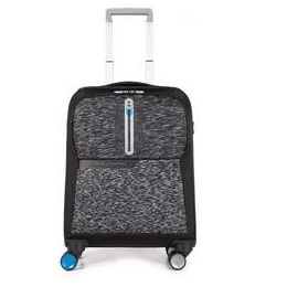 Piquadro BagMotic Laptop Kabinentrolley mit USB-Anschluss Schwarz