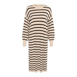 Kaffe Kleid 'Mala' Damen Gr&ouml;&szlig;e XXL beige / schwarz