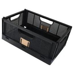 Klappbox Aufbewahrungsbox 50 x 33 cm schwarz Klapp- und stapelbar