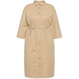 Ulla Popken Shirt Dress female Beige size 46-48