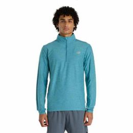 New Balance Space Dye Quarter Zip Shirt Herren