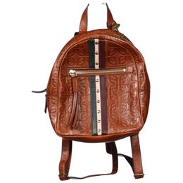 Fossil Rucksack Damen Gr&ouml;&szlig;e One Size Second Hand braun