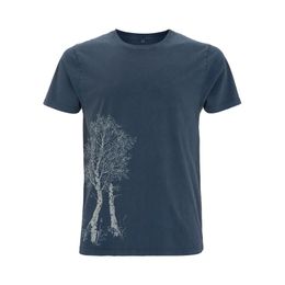 Life-tree Shirt 'Fairwear Organic Birke' male Blue size XXL