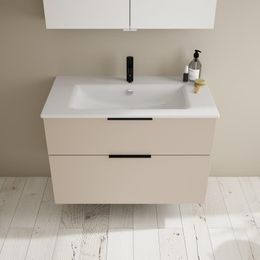 Burgbad Eqio Schrank mit Slim Keramik-Waschtisch, 2 Ausz&uuml;ge, SHBT092F6583C0001G0200,