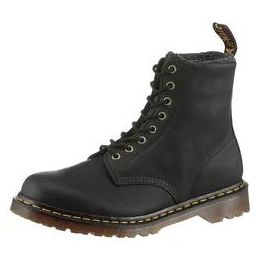 Schn&uuml;rstiefelette Dr. Martens "1460 schmale Form", Damen, Gr. 39, schwarz (schwarz grizzly), Leder, unifarben, Schuhe Schn&uuml;rstiefelette, Plateaustiefel, Winterstiefel mit modischem Blockabsatz