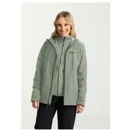 3-in-1-Funktionsjacke Jack Wolfskin "MOONRISE 3IN1 JKT W", Damen, Gr. L (42/44), mintleaf, Obermaterial: 100% Polyester. Futter: 100% Polyester. Innenjacke: 100% Polyester, Jacken, Topseller