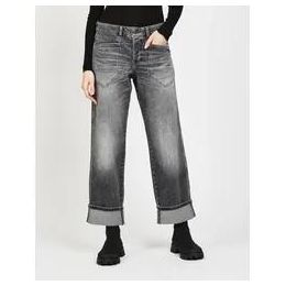Loose-fit-Jeans Gang "94ROBERTA", Damen, Gr. 30, N-Gr, light anthra wash, Denim/Jeans, Obermaterial: 99% Baumwolle, 1% Elasthan, weit, Jeans, mit &uuml;bergro&szlig;en aufgesetzten Taschen
