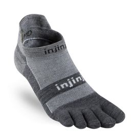 injinji Run Lightweight No Show Bekleidung Unisex grau XL