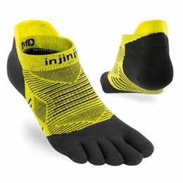 injinji Run Lightweight No-Show Bekleidung Unisex gelb M