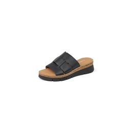 Gabor - Plateau-Pantolette, schwarz, Gr. 42 - Leder